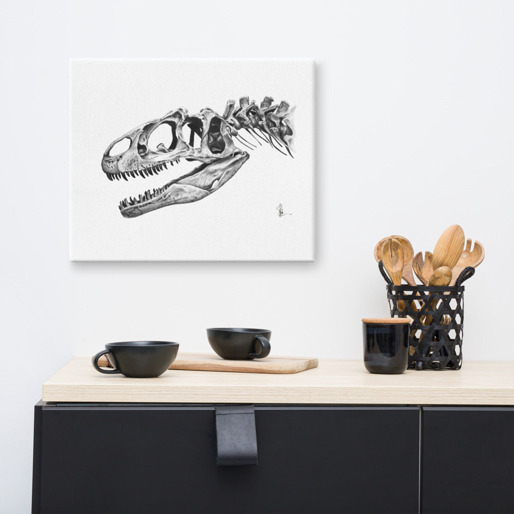 Allosaur (Allosaurus Fragilis) Canvas Print – Jacob Rivers Fine Art
